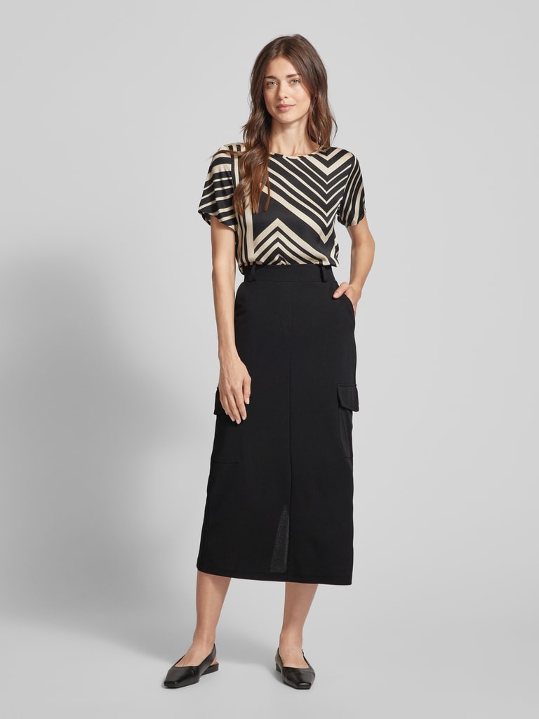 Soyaconcept Midirok met cargozakken, model 'SIHAM' in zwart online ...