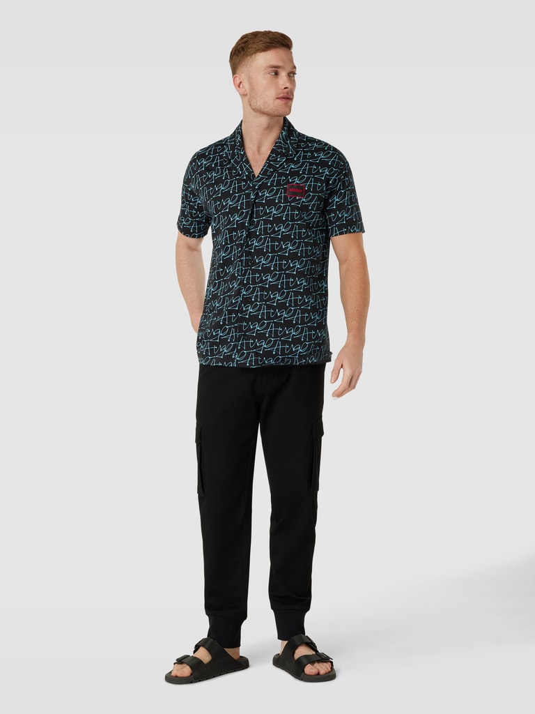 Kup online HUGO Koszula casualowa o kroju relaxed fit z rękawem o dł. 1 ...