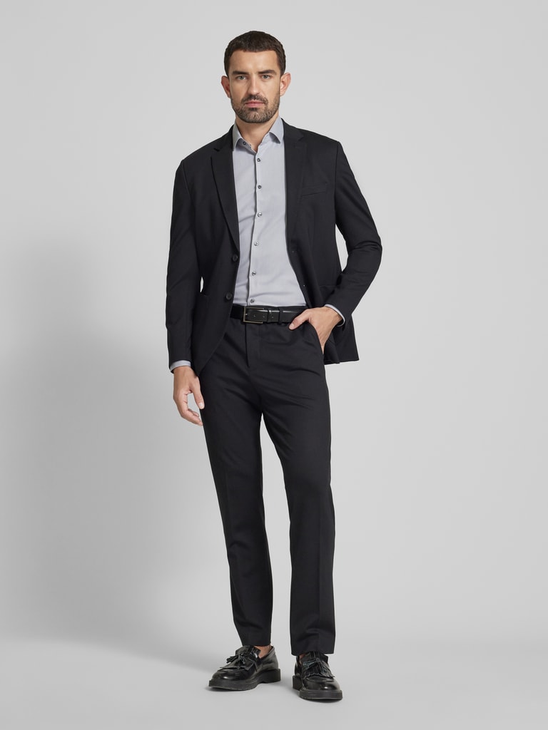 OLYMP No. Six Super Slim Fit Business-Hemd mit Kentkragen (anthrazit ...