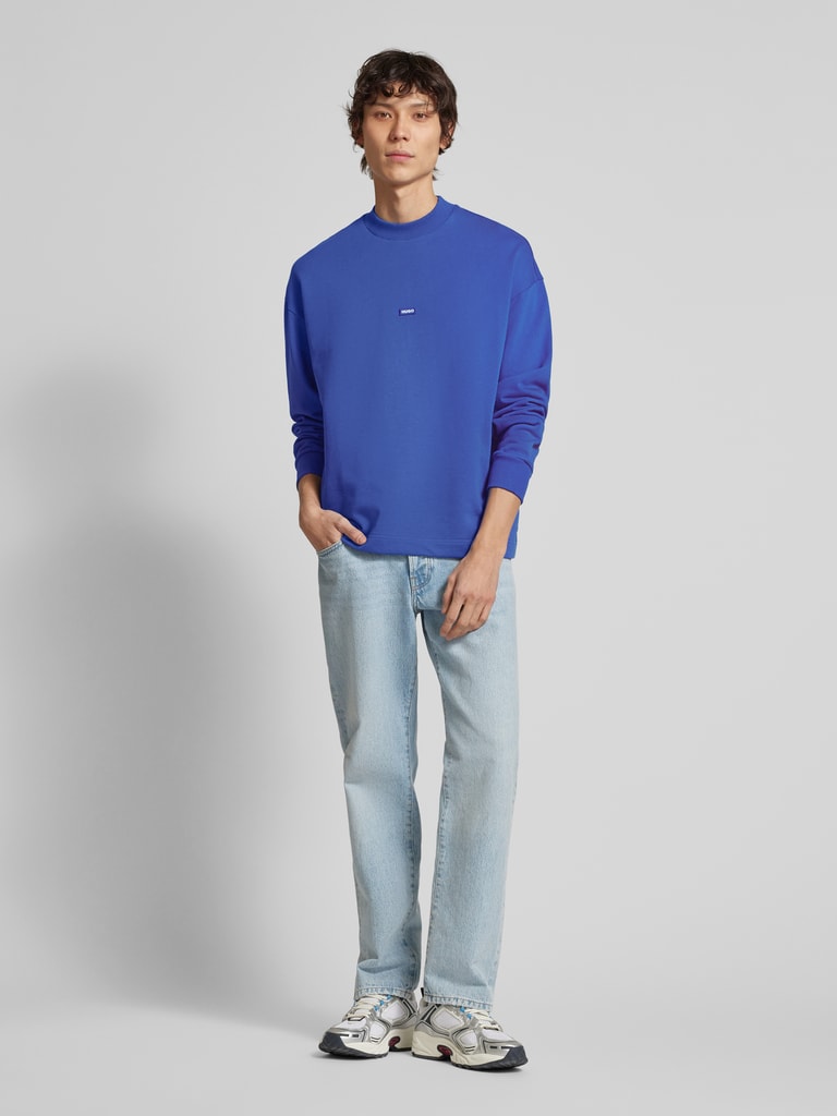 Hugo Blue Sweatshirt mit Stehkragen Modell 'Nedro' (blau) online kaufen