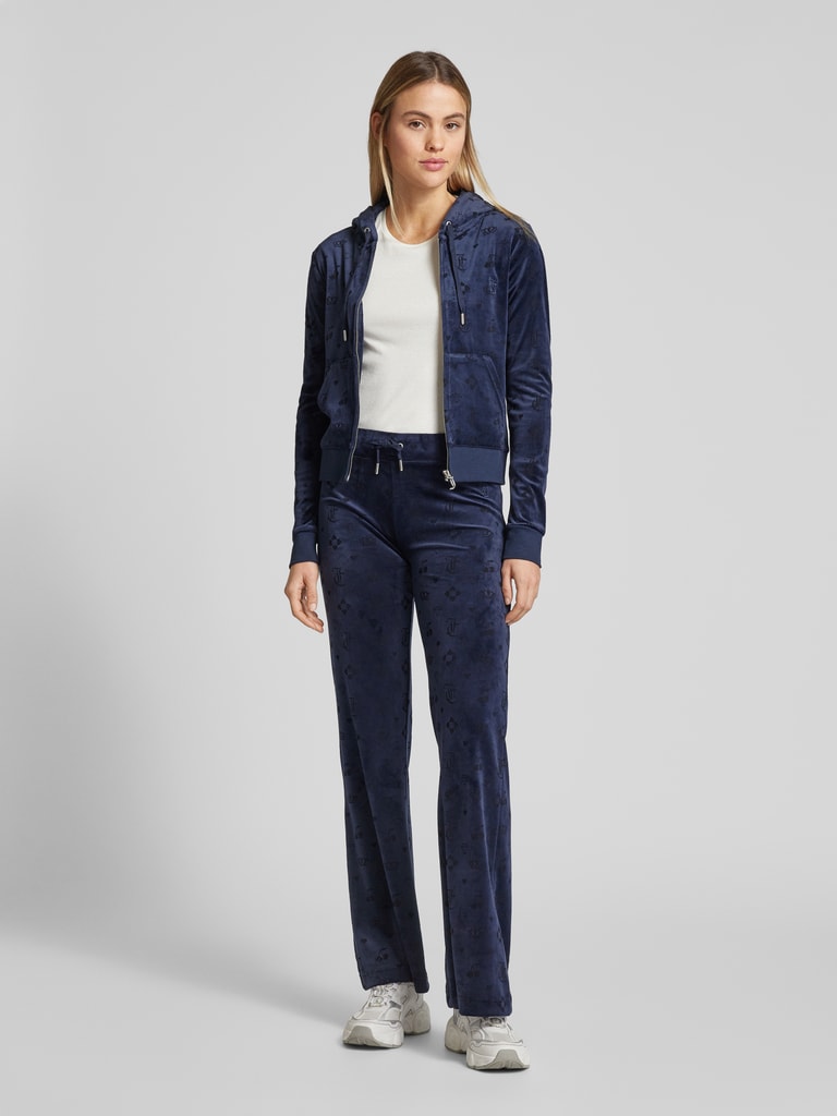 Juicy Couture Sweatjacke mit Kapuze Modell 'MADISON' (marine) online kaufen