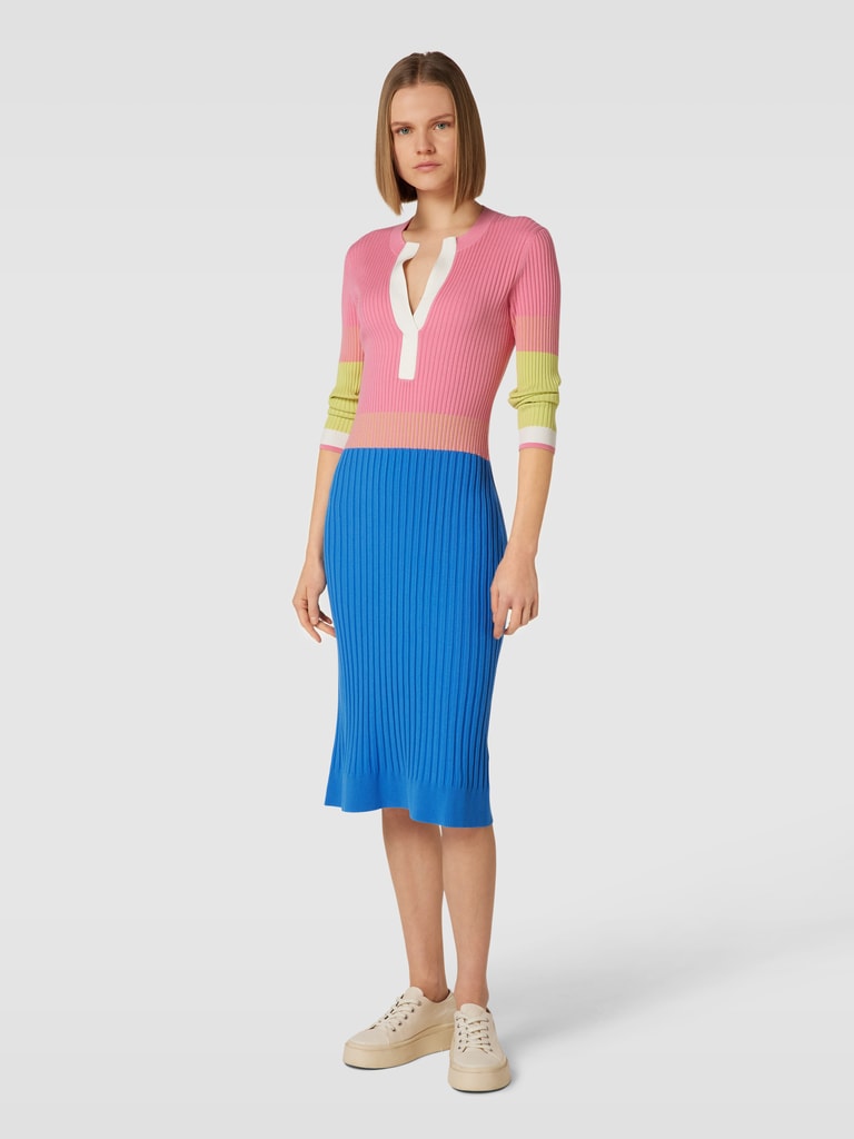 JOOP! Midikleid mit Tunikakragen (pink) online kaufen