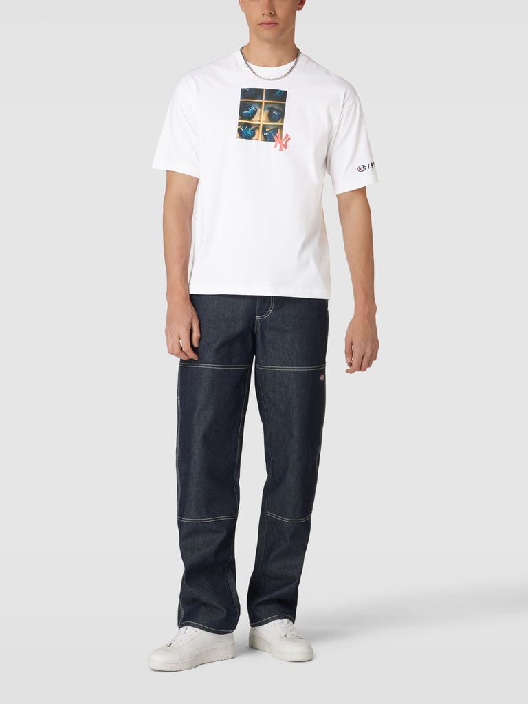 CHAMPION T-Shirt mit Statement-Print (weiss) online kaufen