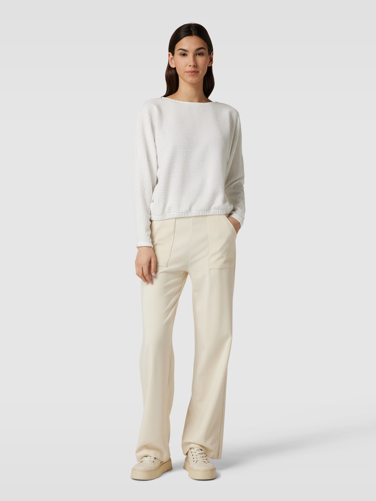 Kup online OPUS Bluza z fakturowanym wzorem model ‘Gilora’ (złamany biały)