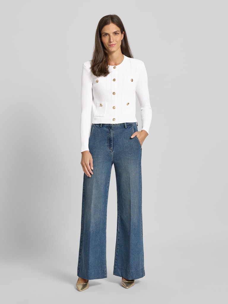 Guess Cardigan aus Viskose-Mix Modell 'EMMIE' (weiss) online kaufen