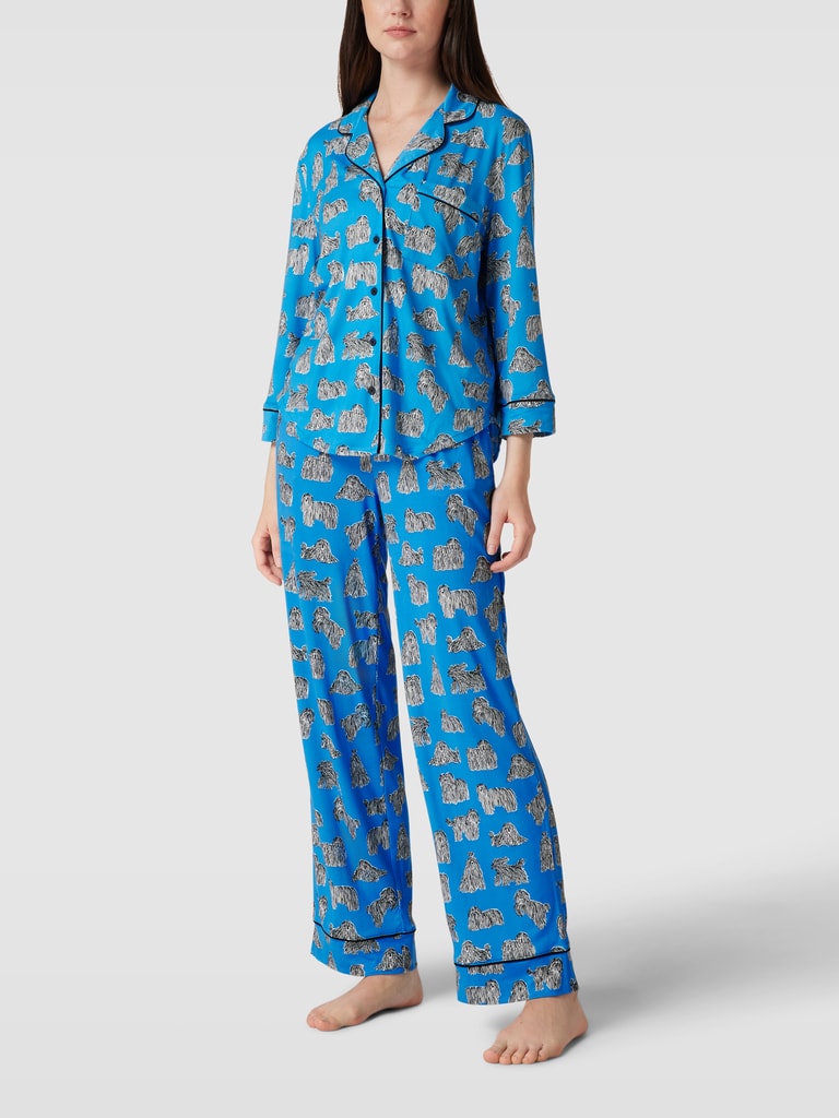 KATE SPADE Pyjama mit Allover-Muster (blau) online kaufen