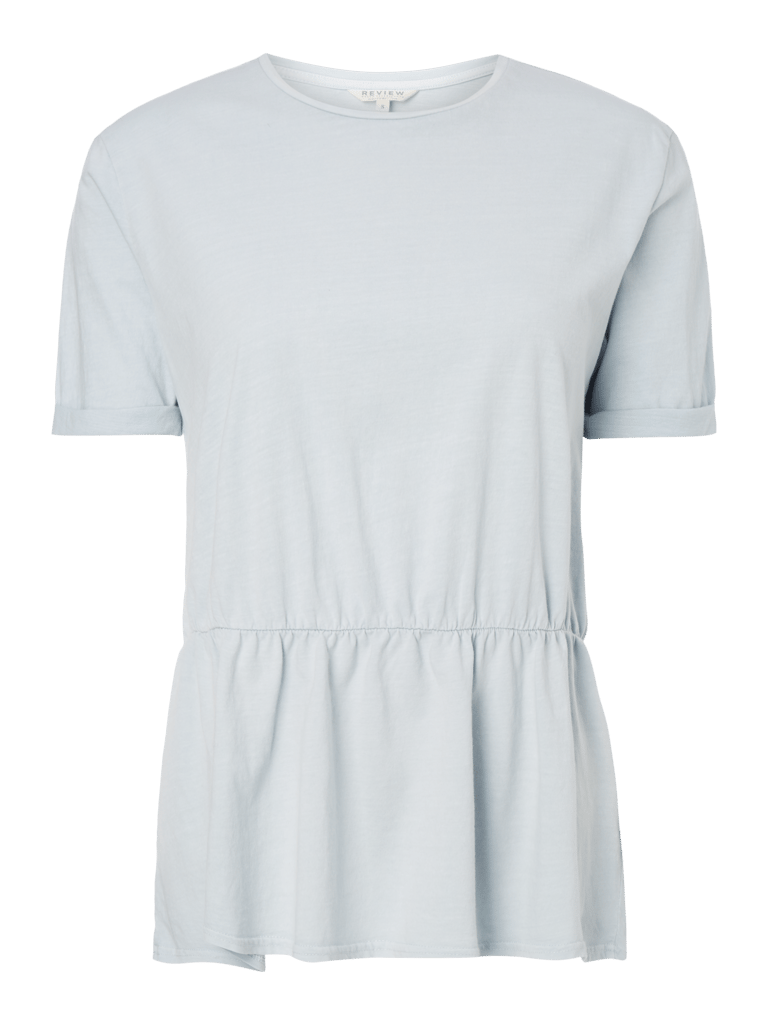 Review T-Shirt mit Raffungen (hellblau) online kaufen