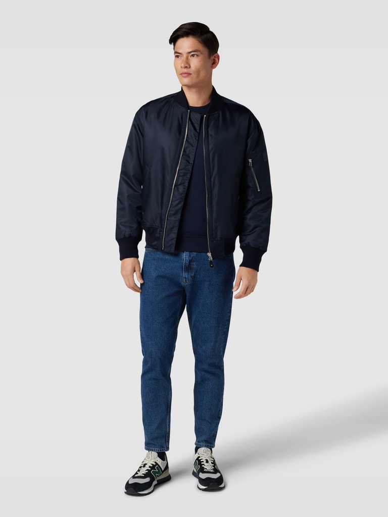 Marc O'Polo Bomberjack met opstaande kraag, model 'Chevignon' in marineblauw online kopen | P&C