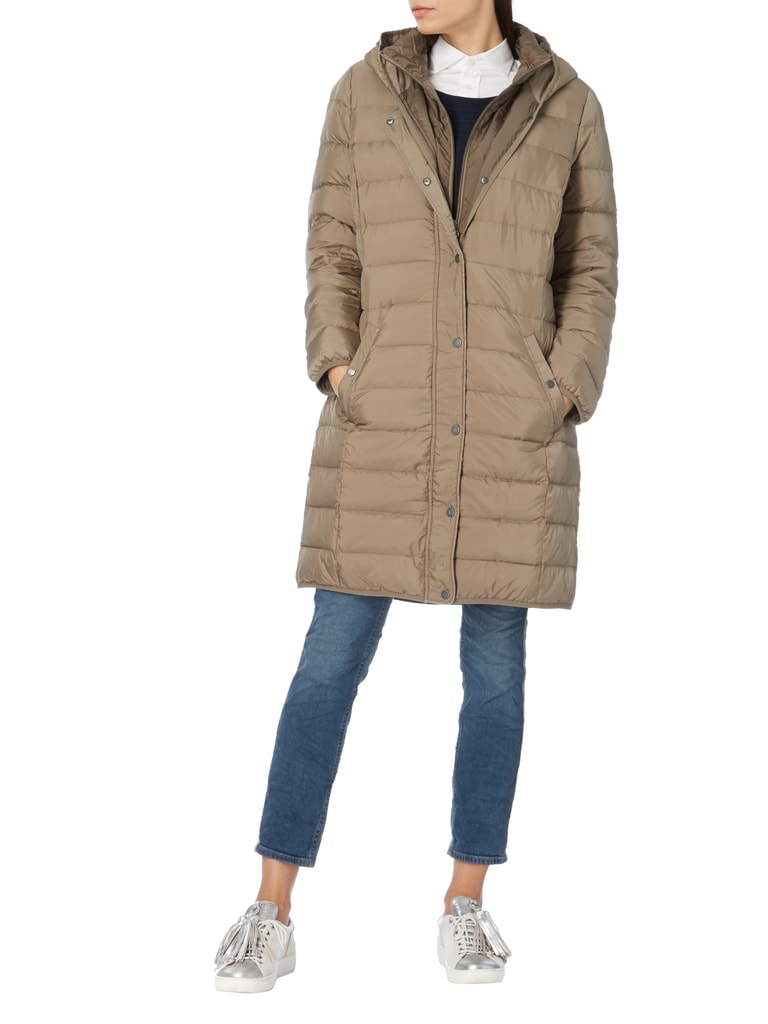 s.Oliver RED LABEL Light-Daunenmantel mit Ellenbogen-Patches (taupe ...