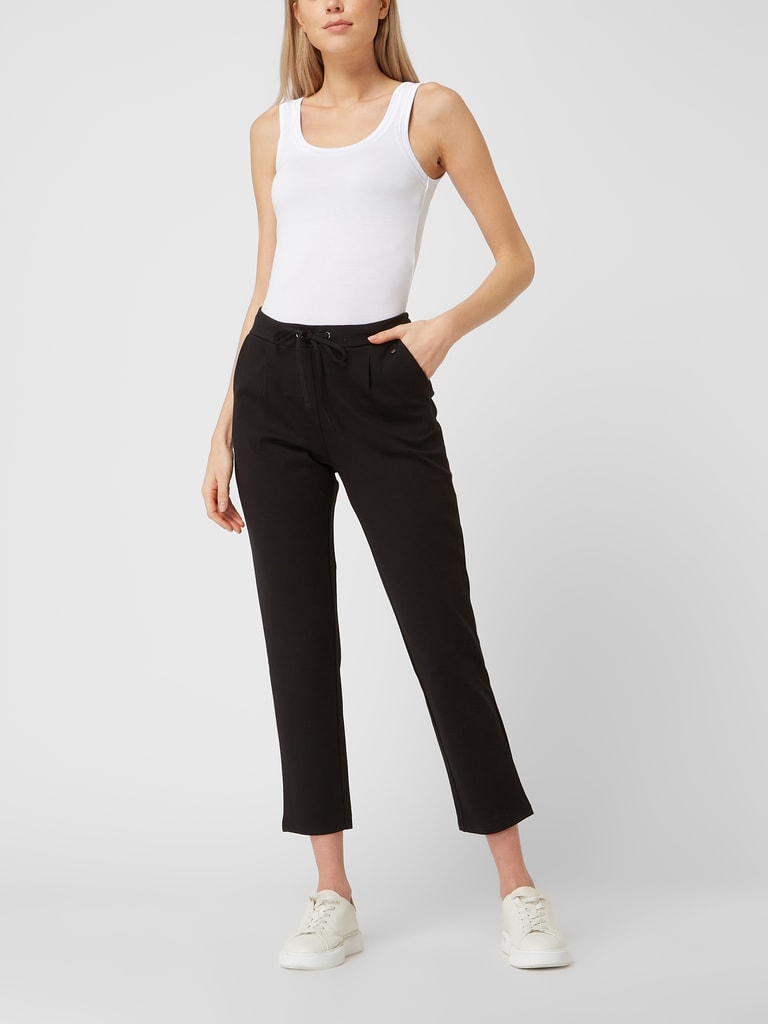 Kup online Fransa Spodnie z detalem z logo (czarny)