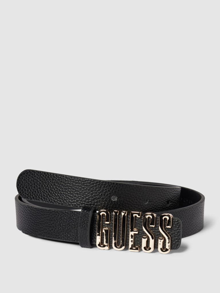 Guess Riem met labeldetail, model 'MERIDIAN' in zwart online kopen | P&C