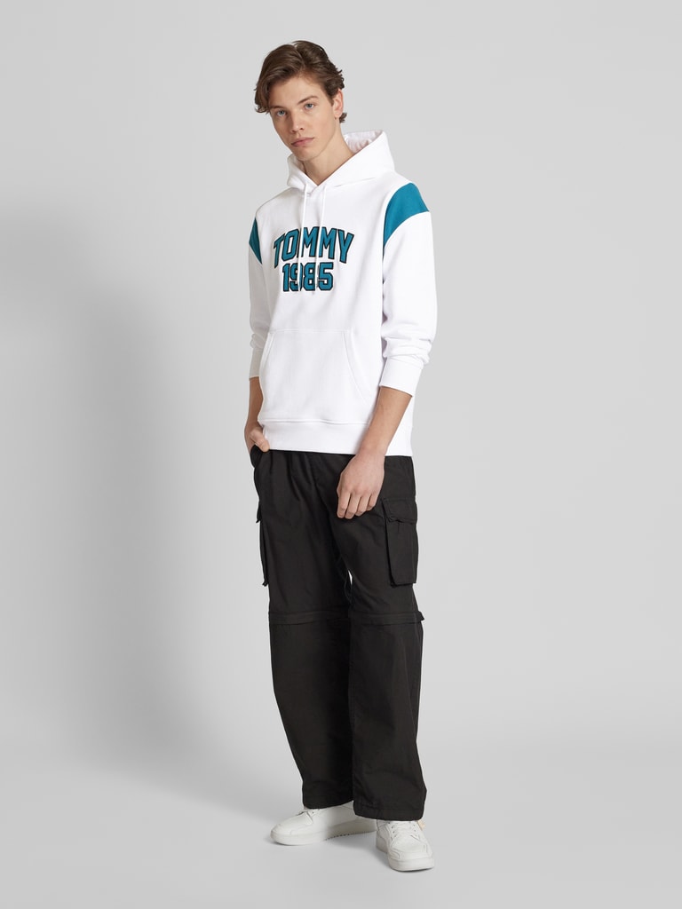 Tommy Jeans Hoodie mit Label-Stitching (weiss) online kaufen