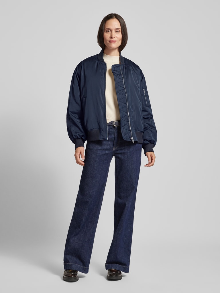 Ivy Oak Bomberjacke mit gerippten Abschlüssen Modell 'JANE' (marine ...