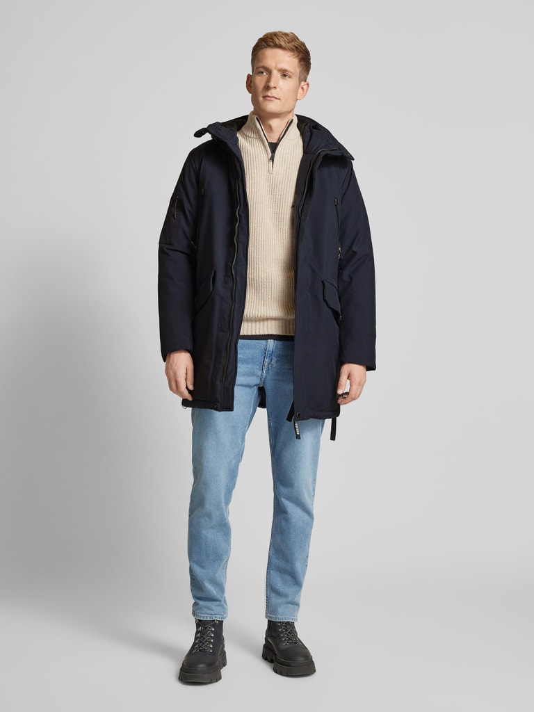 khujo Jack met capuchon, model 'Carl' in marineblauw online kopen | P&C