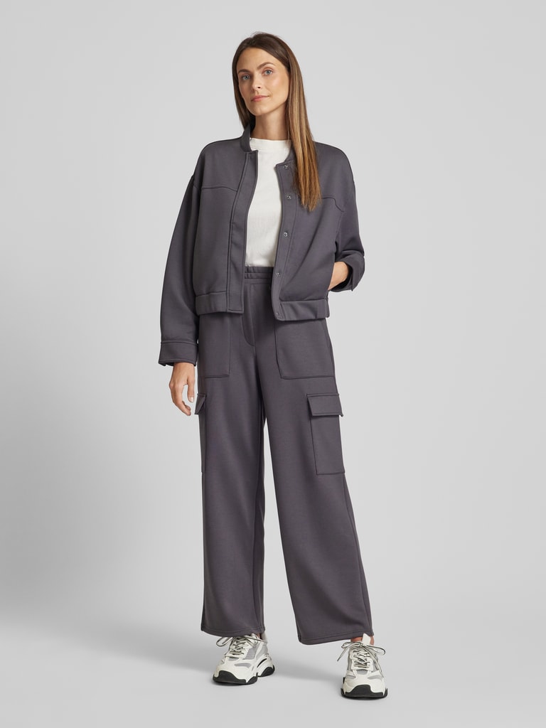 Mango Regular Fit Cargohose mit elastischem Bund Modell 'BREMO' (anthrazit) online kaufen