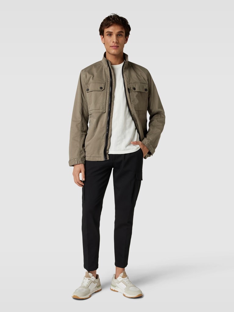 Tom Tailor Jack met borstzakken in olijfgroen online kopen | P&C