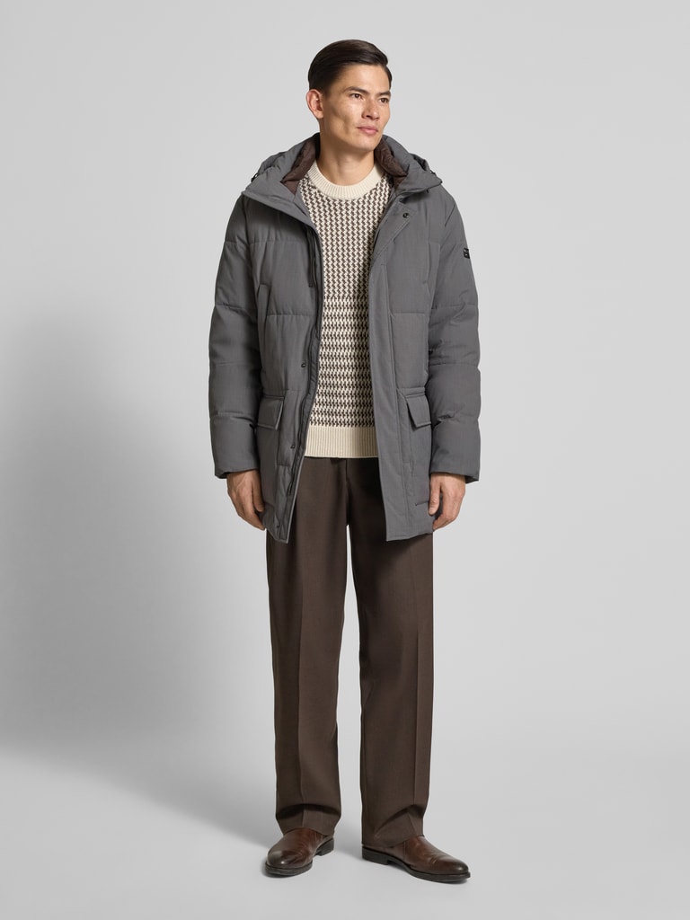 bugatti Parka met capuchon in grafiet online kopen | P&C