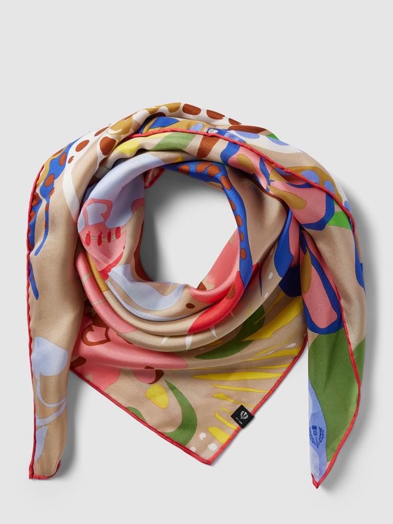 Fraas Schal mit Allover-Print (blau) online kaufen