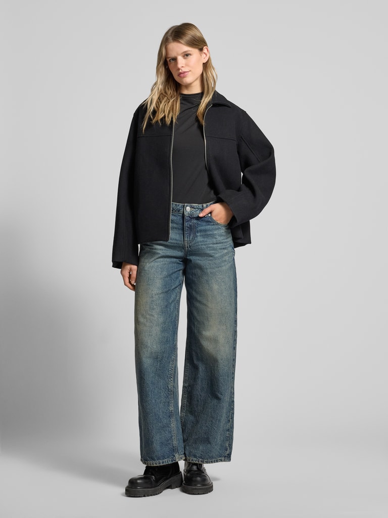 Kup online Pieces Top o kroju regular fit ze stójką model ‘MADISON ...
