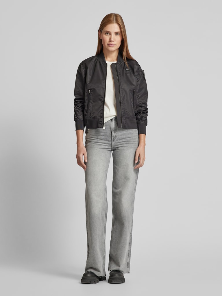 Blauer Usa Bomberjack met ritszakken, model 'LAURIE' in zwart online kopen | P&C