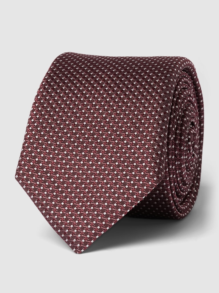 BOSS Krawatte mit Allover-Muster (bordeaux) online kaufen