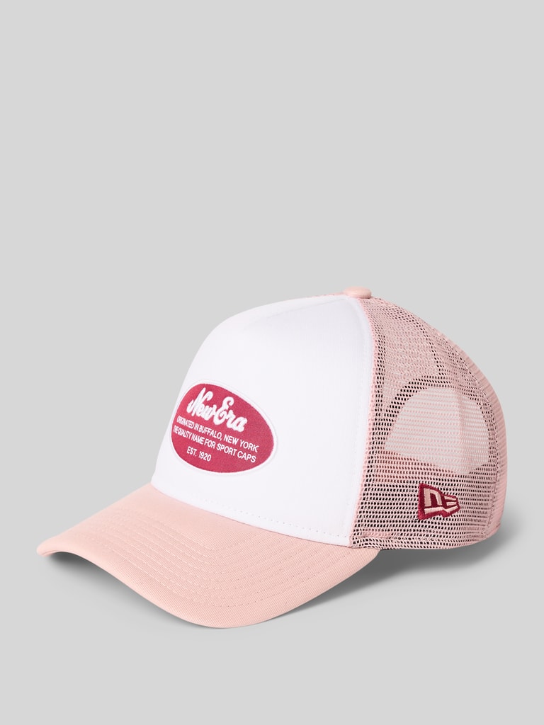New Era Trucker Cap mit Label-Patch (rosa) online kaufen