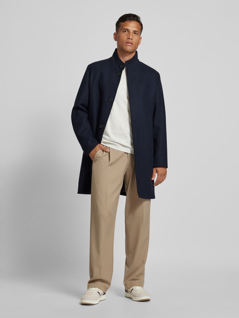 Jack & Jones Premium Mantel aus Woll-Mix Modell 'WILSON' (dunkelblau ...