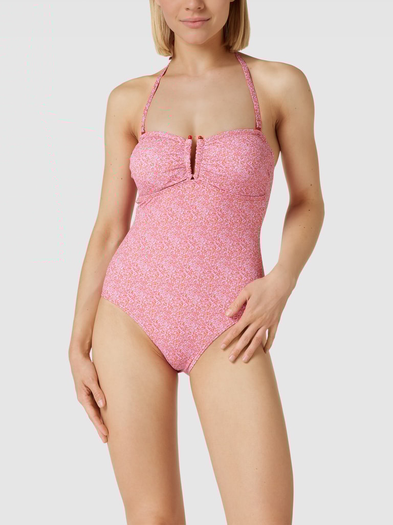 Esprit Badeanzug mit Allover-Muster (pink) online kaufen