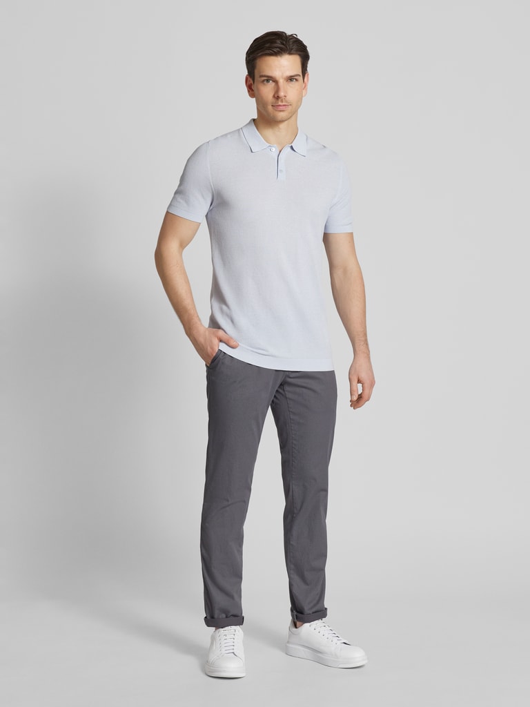 Brax Slim fit chino met Franse steekzakken, model 'FABIO' in grafiet online kopen | P&C