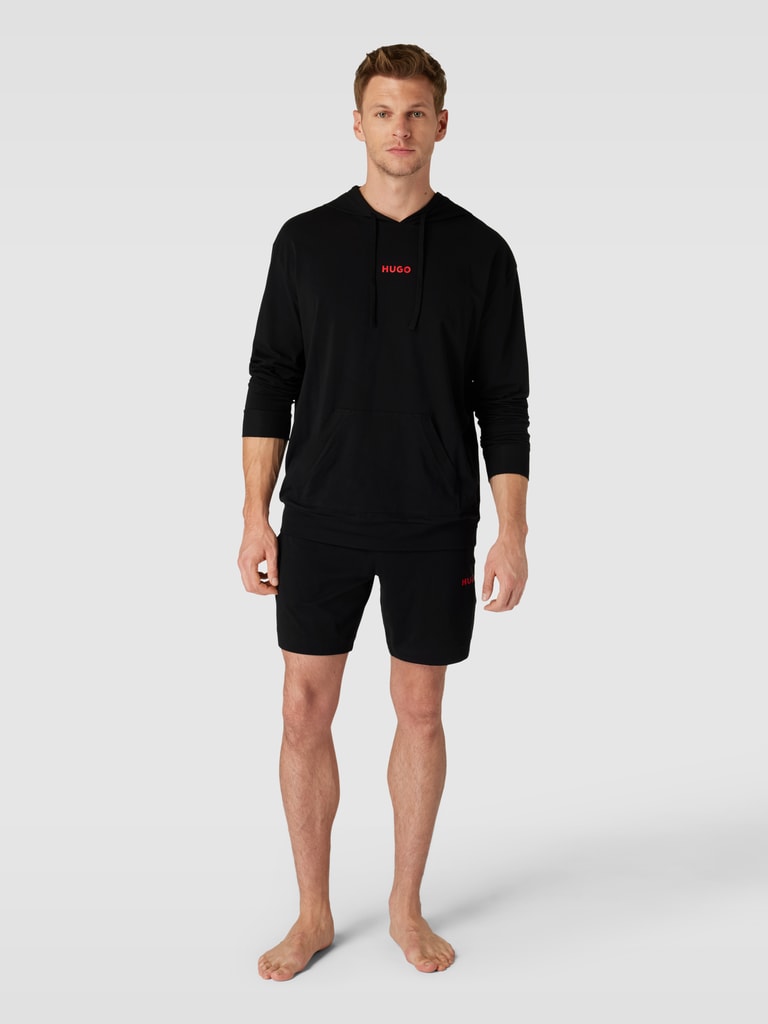 HUGO Shorts mit elastischem Bund und Label-Detail (black) online kaufen