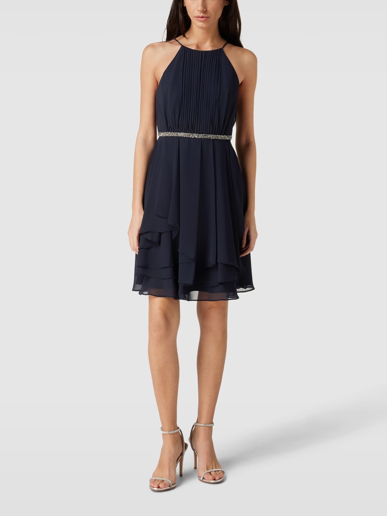 Jake*s Cocktail Cocktailkleid mit Volants (marine melange) online kaufen