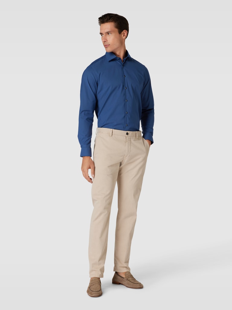 Christian Berg Men Hemd in Glanz-Optik (jeansblau) online kaufen