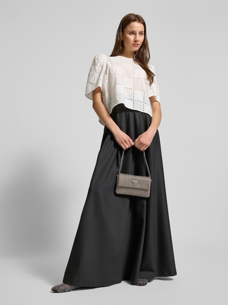 Guess Clutch met strass-steentjes, model 'ZALINA' in zilver online ...