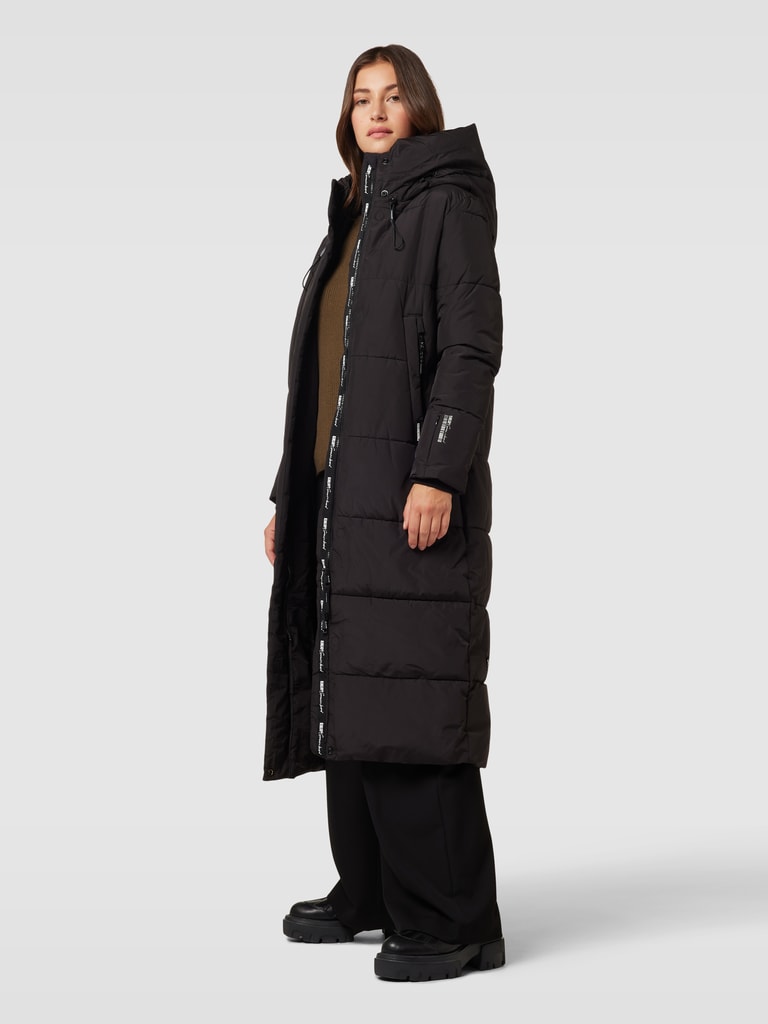 khujo Steppmantel mit Label-Details Modell 'SOULANI' (black) online kaufen