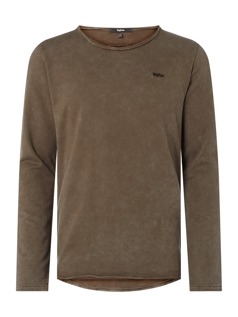 Tigha Shirt met lange mouwen in washed-out-look, model 'Milo' in ...