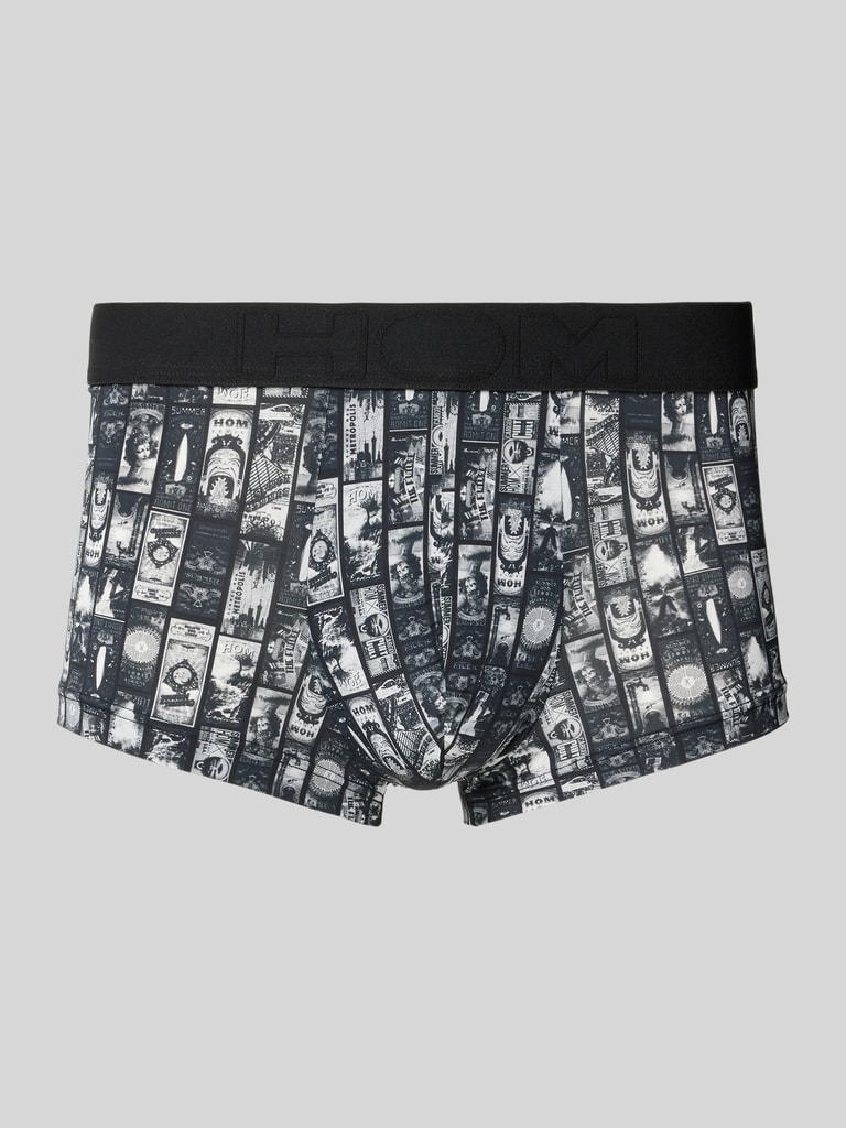 HOM Trunks mit elastischem Label-Bund Modell 'Rock City' (anthrazit ...