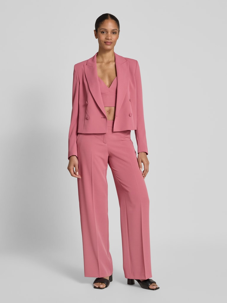 Jake*s Cocktail Crop Top mit V-Ausschnitt (altrosa melange) online kaufen