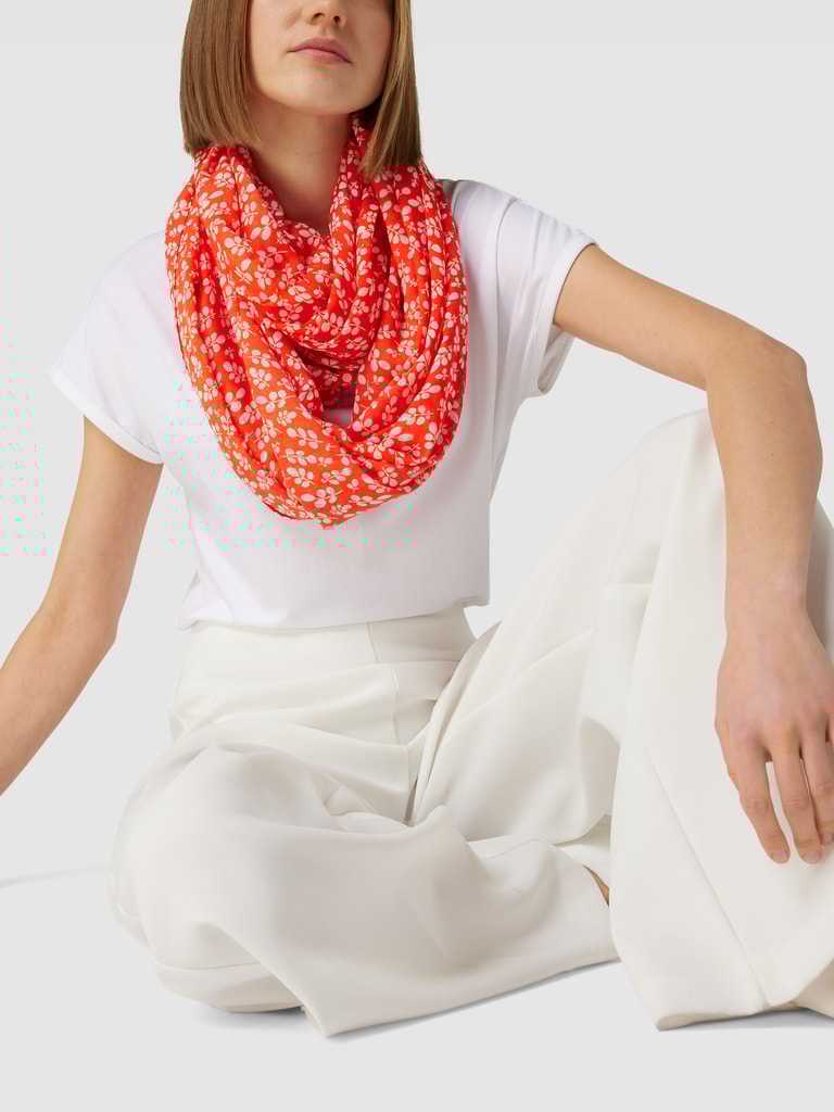 Tom Tailor Loop-Schal mit grafischem Allover-Muster (rot) online kaufen