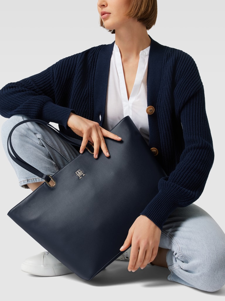 Tommy Hilfiger Shopper mit Label-Detail Modell 'TIMELESS' (marine ...