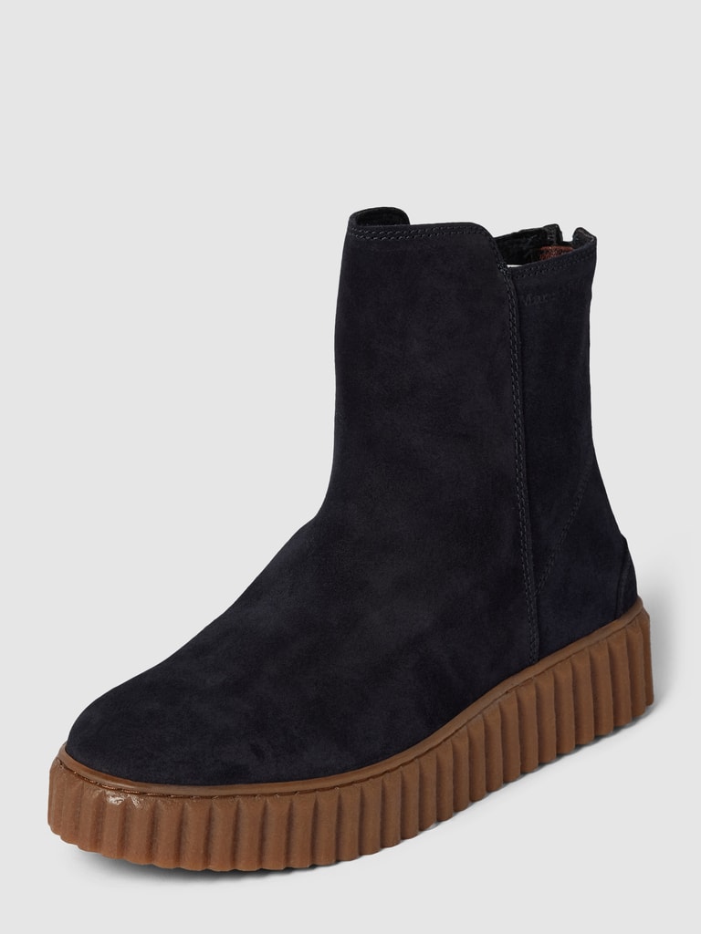Marc O'Polo Boots met labeldetail, model 'BIANCA' in marineblauw online ...