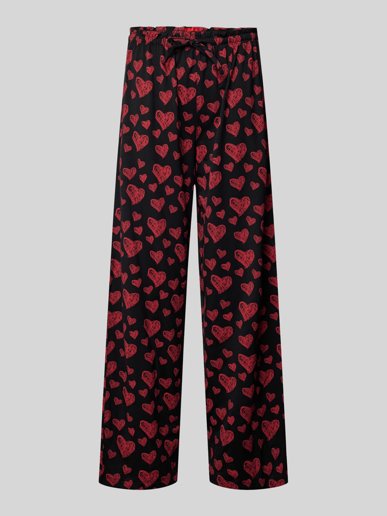 HUGO Comfort Fit Pyjama-Hose mit elastischem Bund Modell 'NIKKA' (black ...