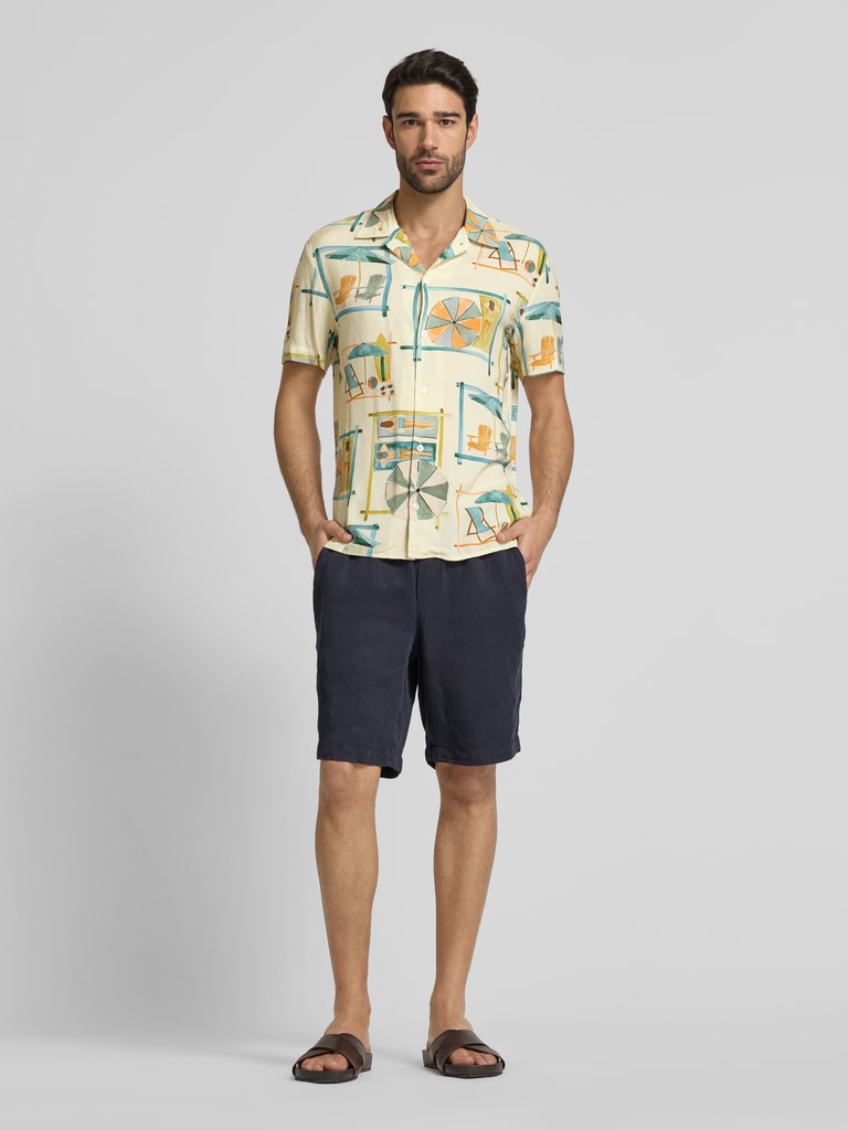 Baldessarini Slim Fit Freizeithemd mit 1/2-Arm Modell 'Easy' (sand ...
