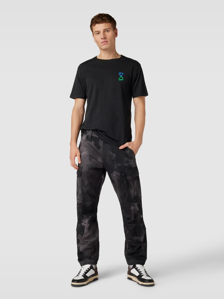 Thinking Mu T-Shirt mit Stitching-Detail Modell 'INFINITE' (black ...