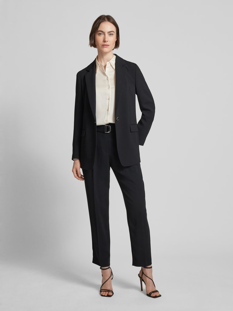 BOSS Regular Fit Stoffhose mit Gürtel Modell 'Tapiah' (black) online kaufen