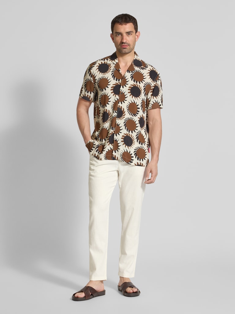 SELECTED HOMME Slim Tapered Fit Hose mit Leinen-Anteil Modell 'BRODY' (weiss) online kaufen