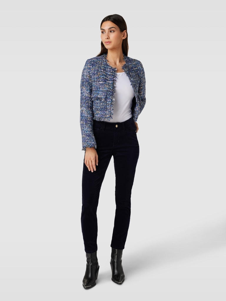 Vero Moda Blazer met franjes, model 'CHANTELLE' in blauw online kopen | P&C