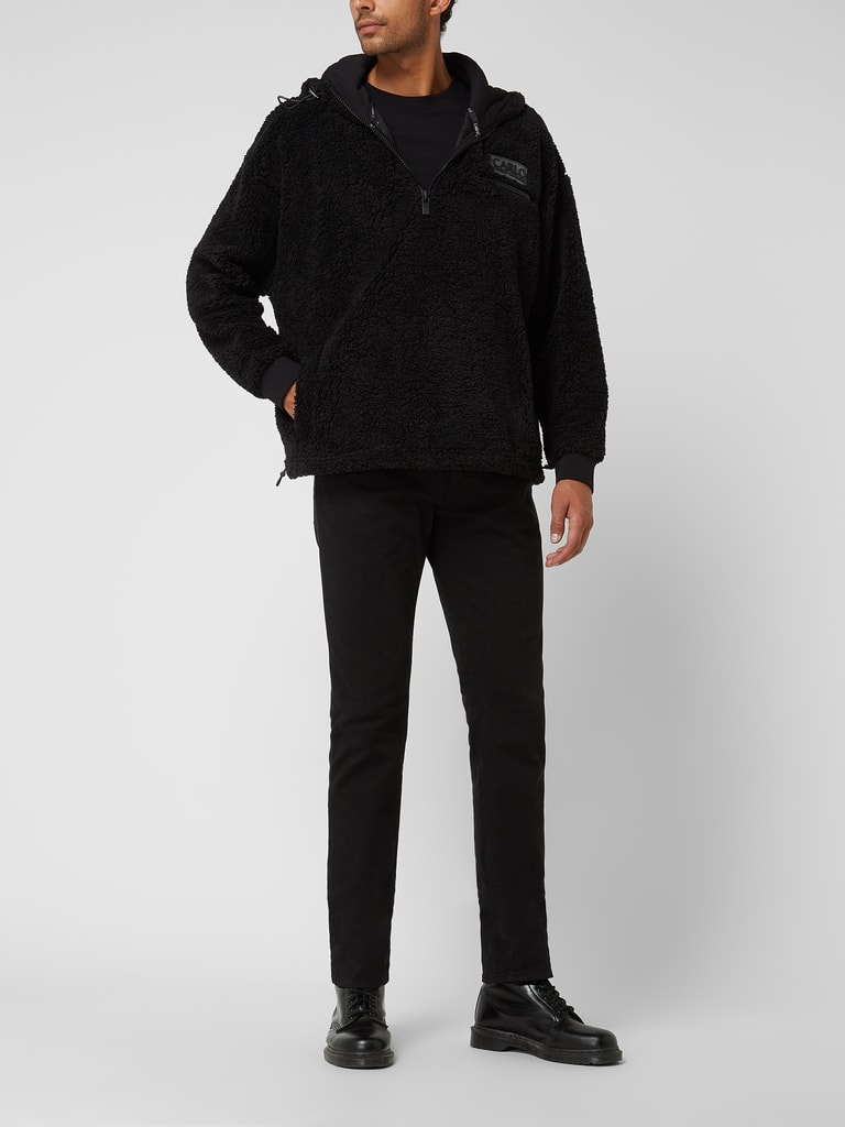 CARLO COLUCCI Hoodie van teddybont in zwart online kopen | P&C