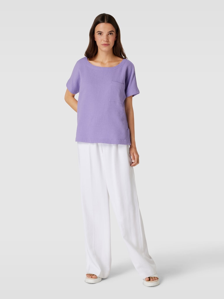 Christian Berg Woman Bluse in Crinkle-Optik (lila) online kaufen