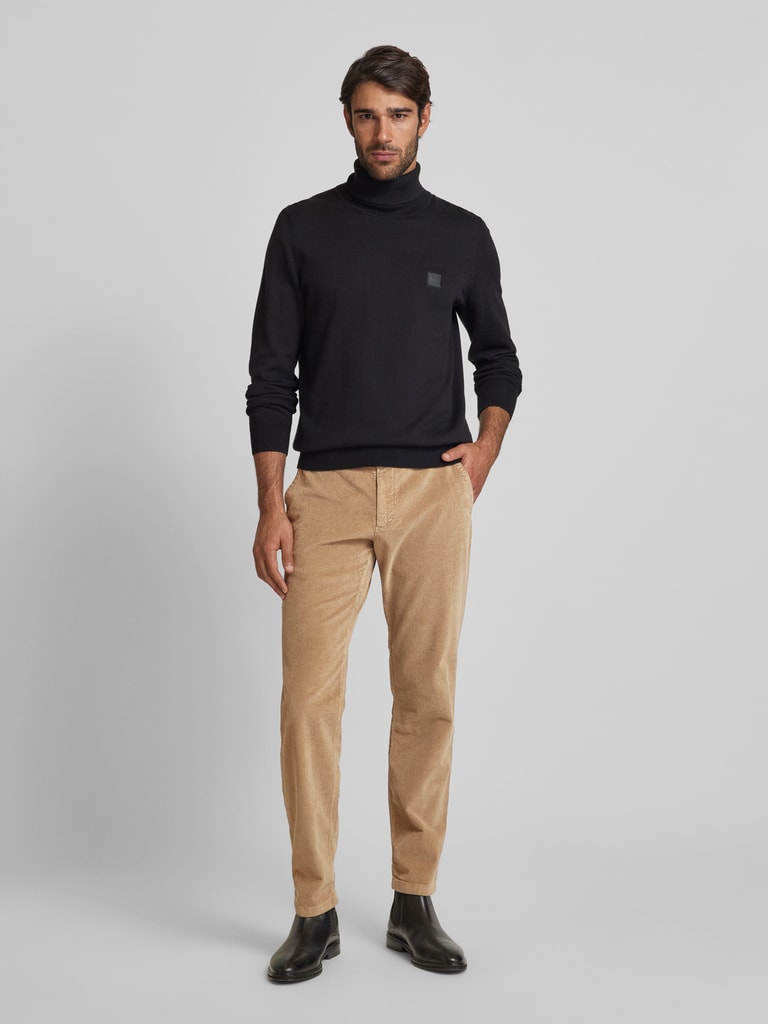 JOOP! Jeans Modern fit corduroy broek met riemlussen, model 'Matthew ...