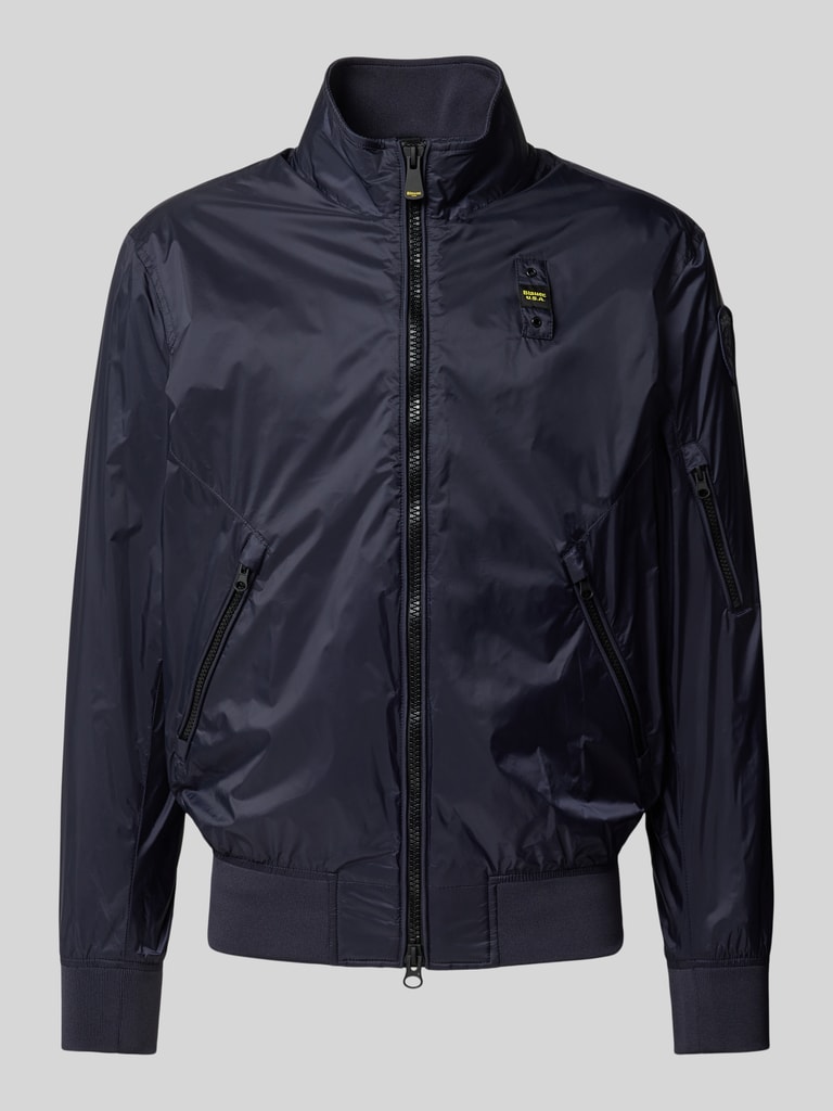 Blauer Usa Bomberjack met ritszakken, model 'BRAHMS' in marineblauw online kopen | P&C